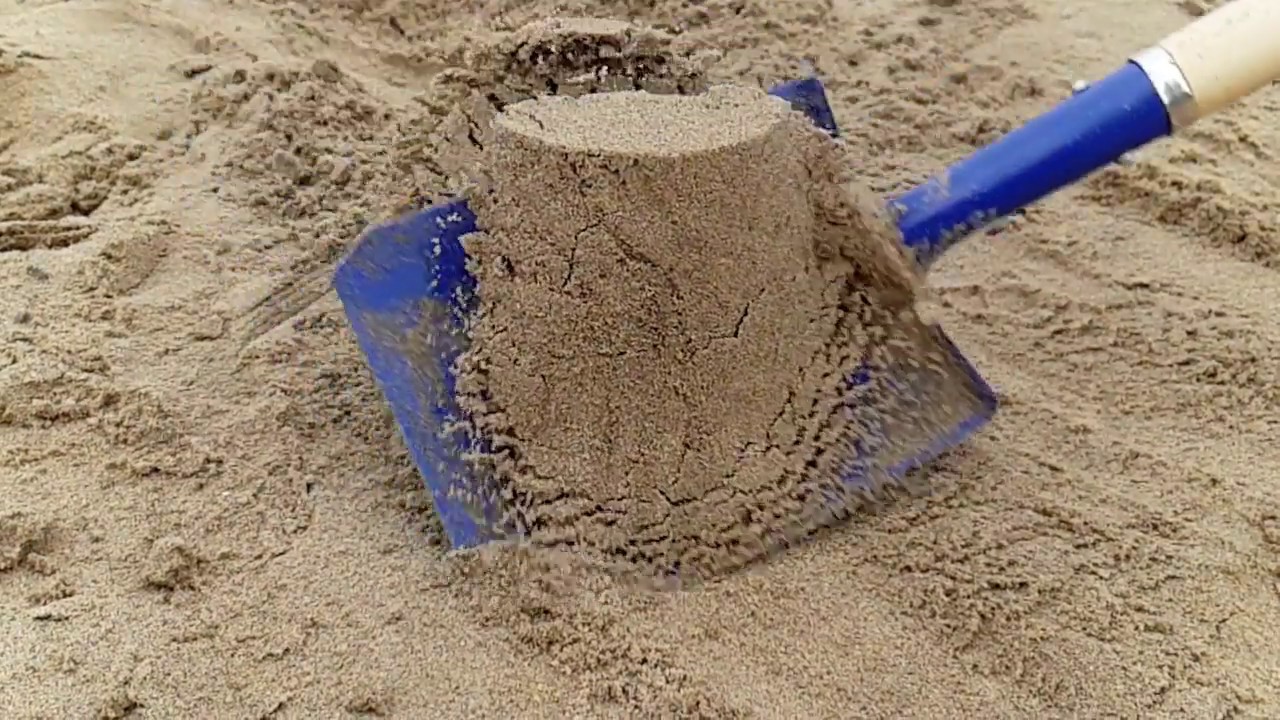 Downward Slice!! Sandcastle Destruction Slow Mo! Shot on a Galaxy S9 ...