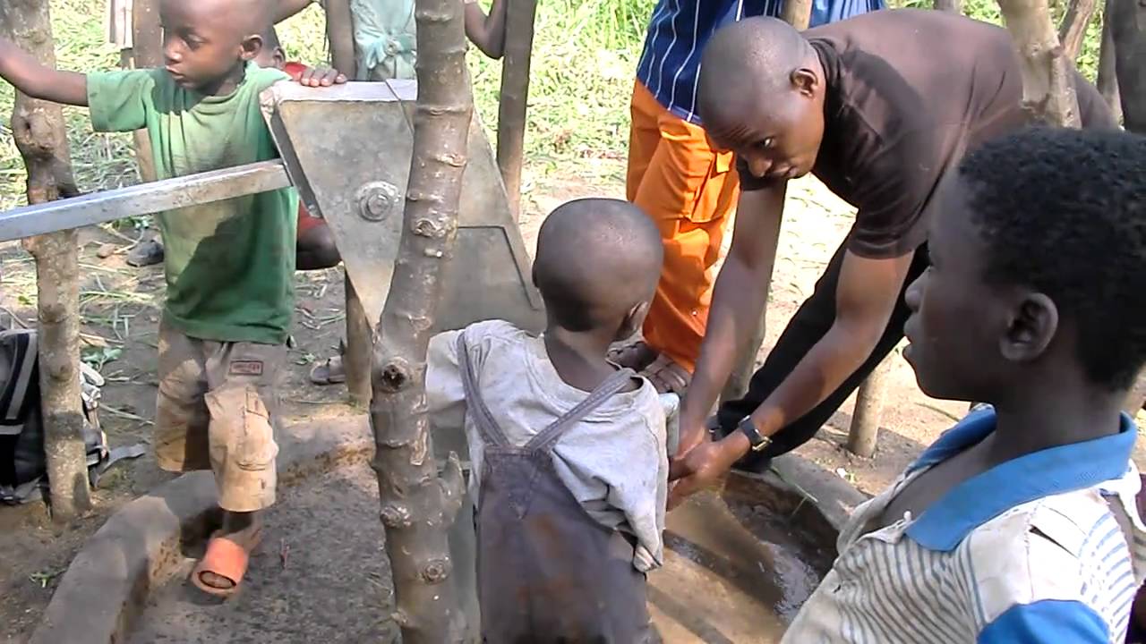 Think Humanity's first well in Kyangwali Refugee Camp Uganda - YouTube