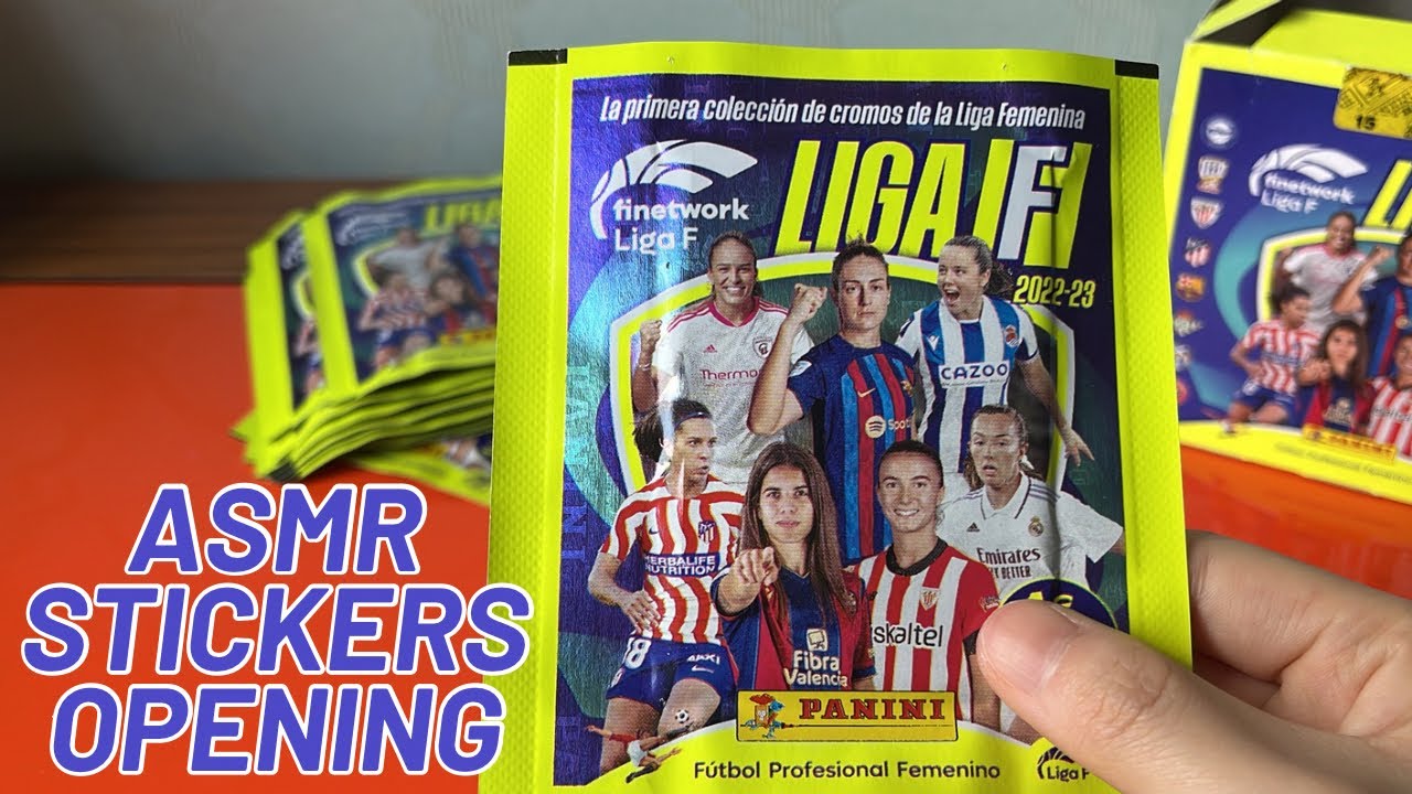 ASMR Opening 20 packs 2022-23 Liga F Panini stickers | no talk| Spanish ...