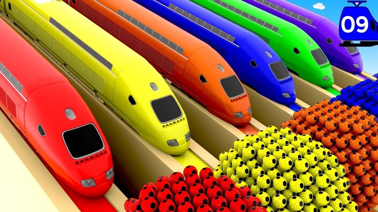 Colors for Children to Learn with Street Vehicles - Colours for Kids to ...