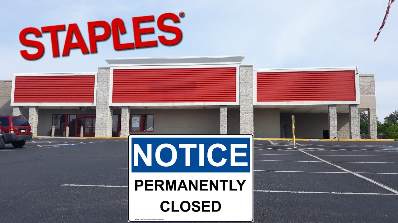 Permanently Closed: Staples In Gettysburg, PA - YouTube