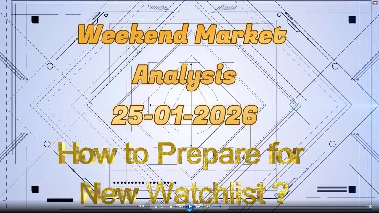 Weekend Market Analysis 25-01-2026 How to create New Portfolio Now ...