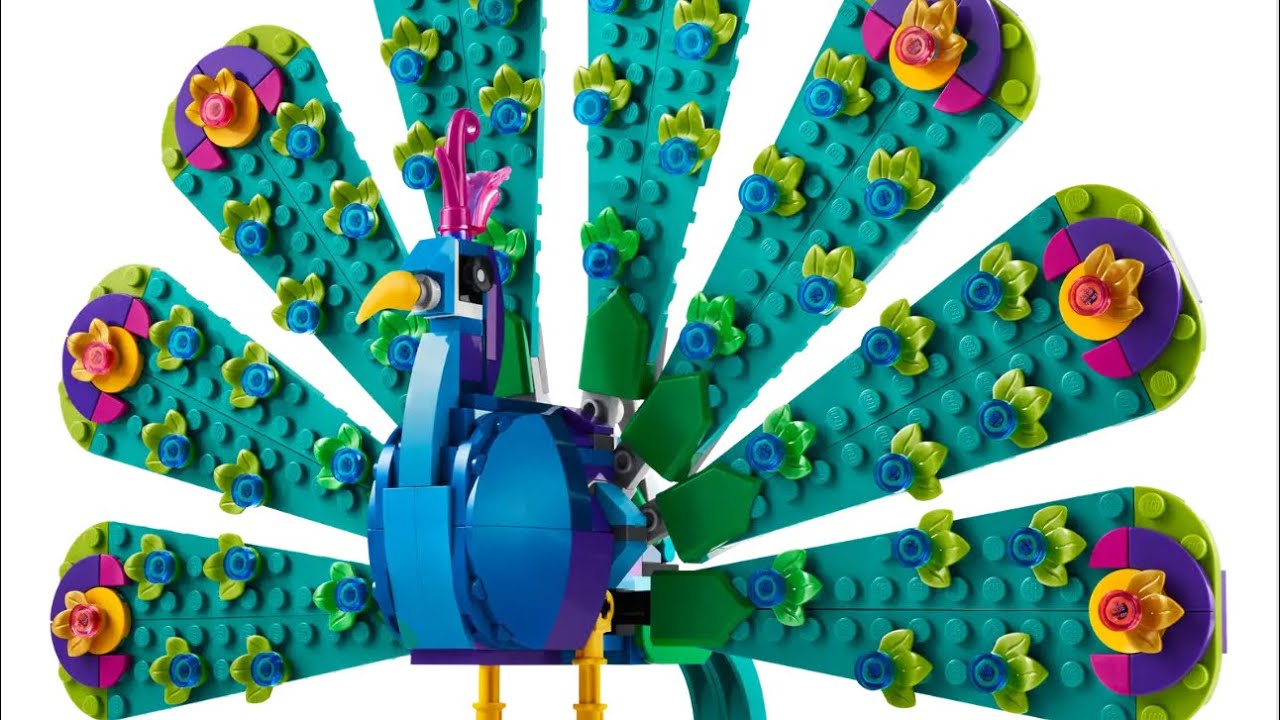 Exotic peacock lego set 31157 - YouTube