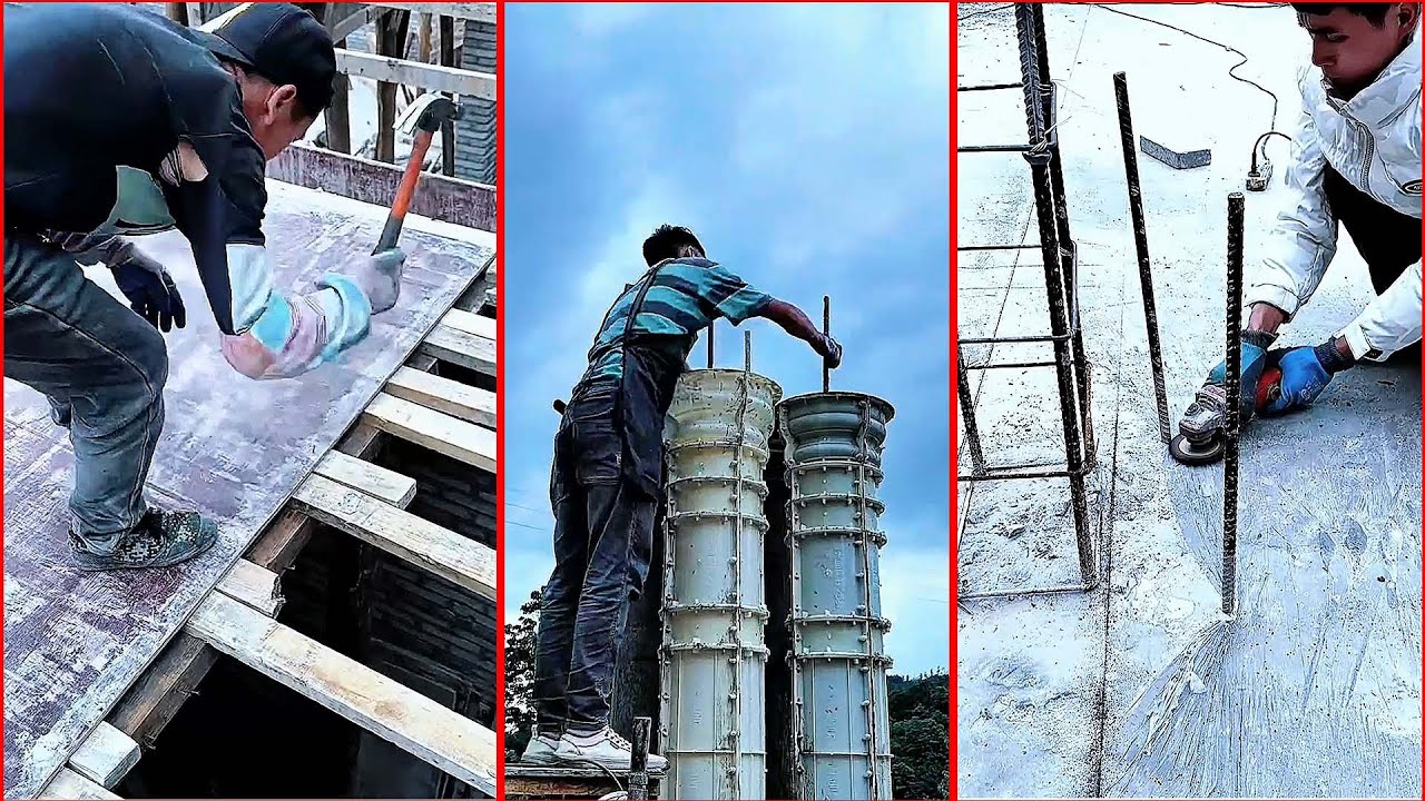 Building a house at home｜It took almost a year, but the main structure ...