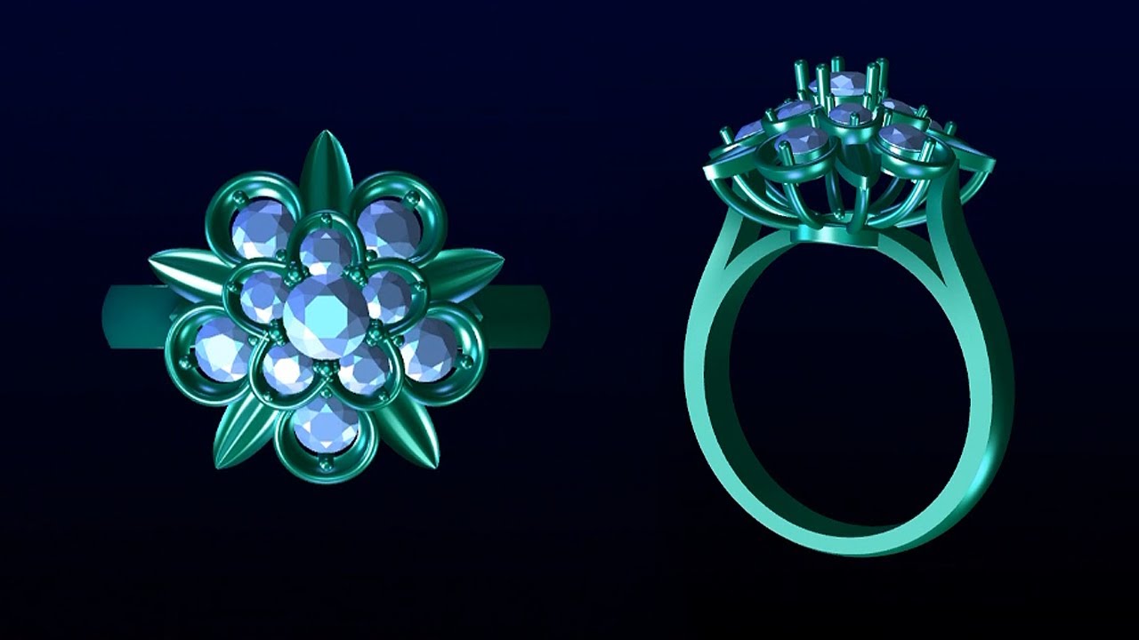 how to design ring on matrix 8 3d gemvision #140 #umphumrin # ...