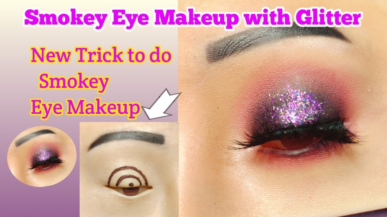 smokey eye makeup tutorial 🖤+🤎 | Step by step Eye makeup tutorial ...