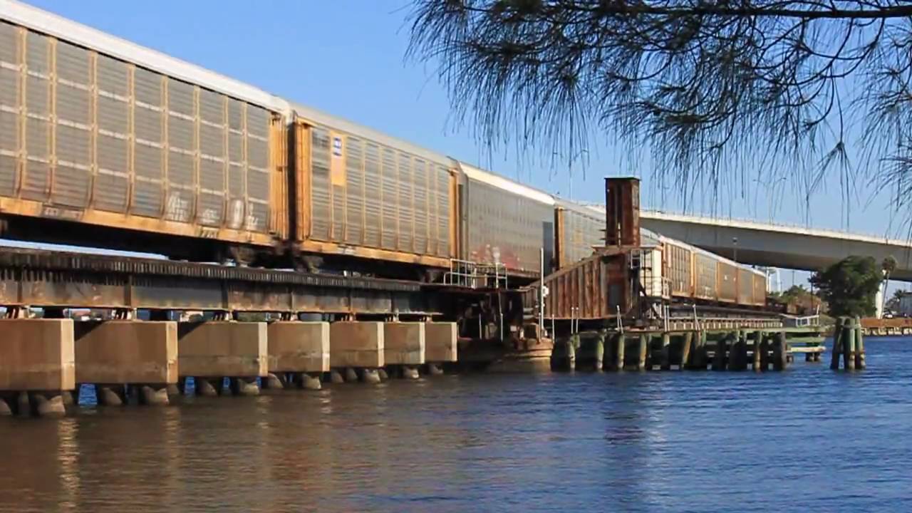 FEC 202 Stuart Florida Waterway Bridge 25FEB10 - YouTube