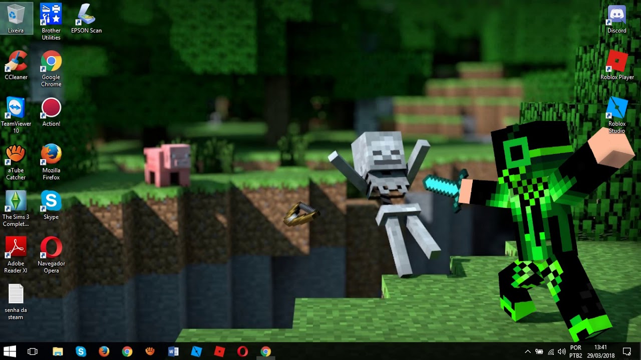 Como Botar Skin No Minecraft (Autualizado 2018) Facil!!! - YouTube