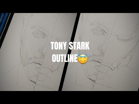 Tony Stark Outline || Sketch video coming soon || - YouTube