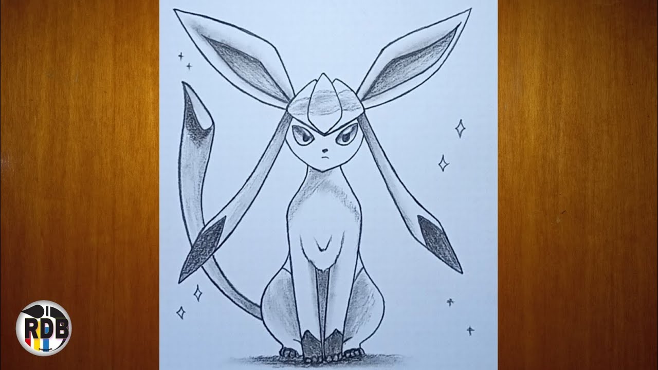 Draw a PERFECT Glaceon from Pokemon with Me -|- easy drawing - YouTube