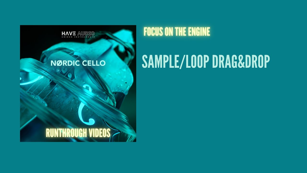 Nørdic Cello SAMPLE/LOOPS DRAG&DROP Runthrough - Focus on individual ...