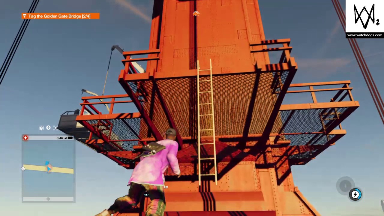 WATCH_DOGS® 2 taging the golden gate bridge - YouTube
