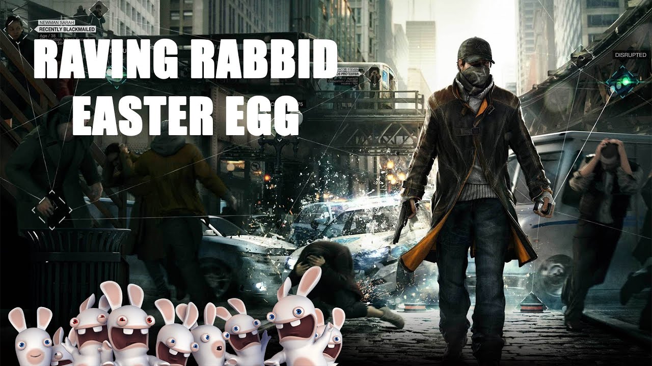 Watch Dogs - Raving Rabbids Easter Egg! - YouTube