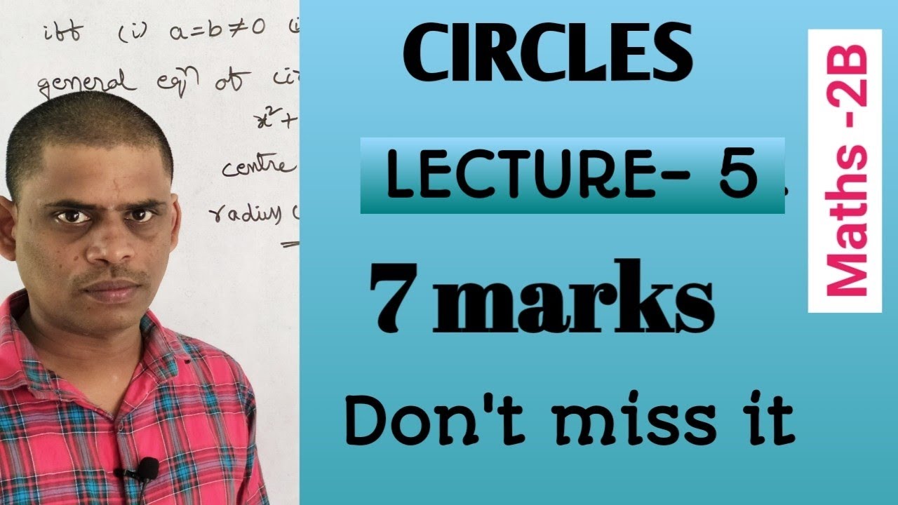 CIRCLES 7 MARKS PROBLEMS / PART 5/CIRCLES IMPORTANT PROBLEMS - YouTube