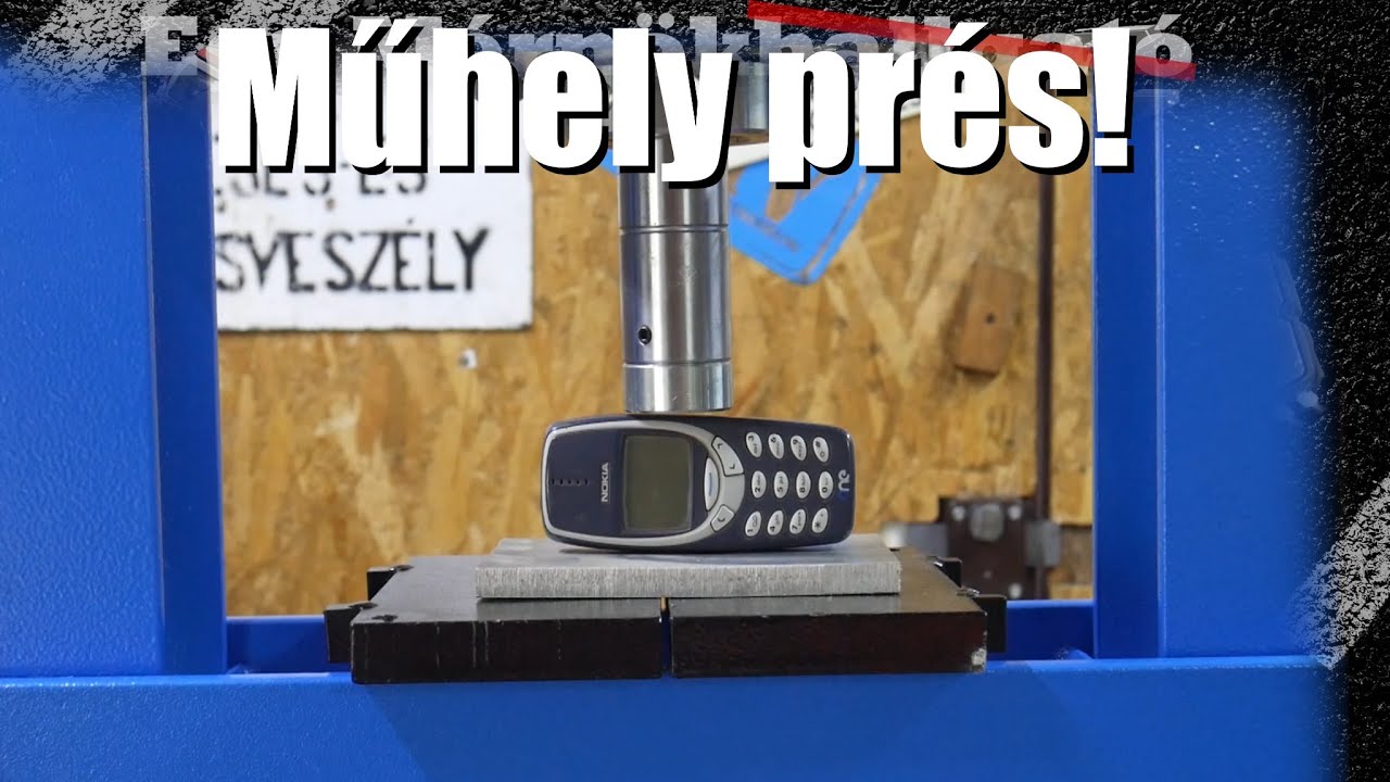 10 tonnás prés alá tettem különböző dolgokat! - Gebo Tools Műhely prés ...