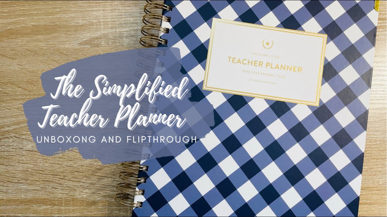 Simplified Teacher Planner 2022-2023 - YouTube