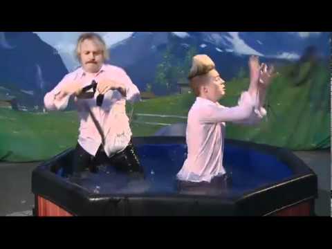Jedward Celebrity Juice Swedish Hot Tub Dress Up Challenge 13/10/11