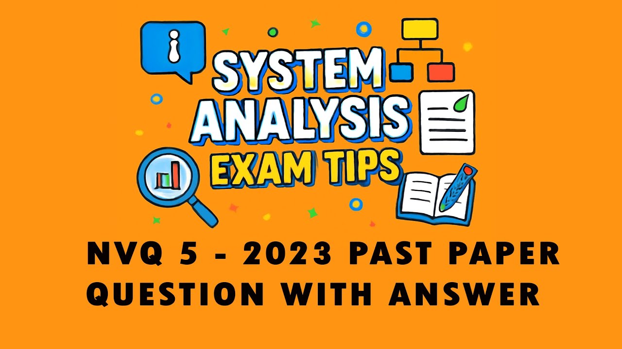 System Analysis Design Past Paper 2023 Question: Defining Terms | NVQ 5 ...