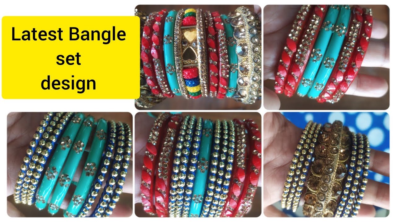 Latest Bangle set design for wedding party wear || chudiya set design ...