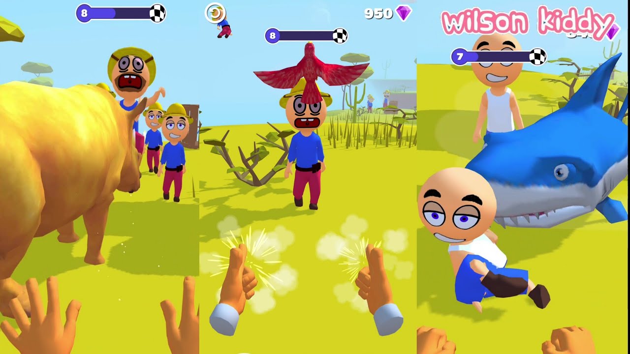 Tangan Kekuatan Gajah Badak Hiu Burung Dinosaurus 😍🤩 | Animal Master ...