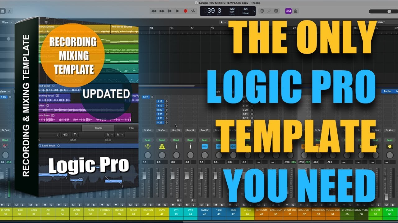 The Best LOGIC PRO Mixing Template! (UPDATED) #LogicPro # ...