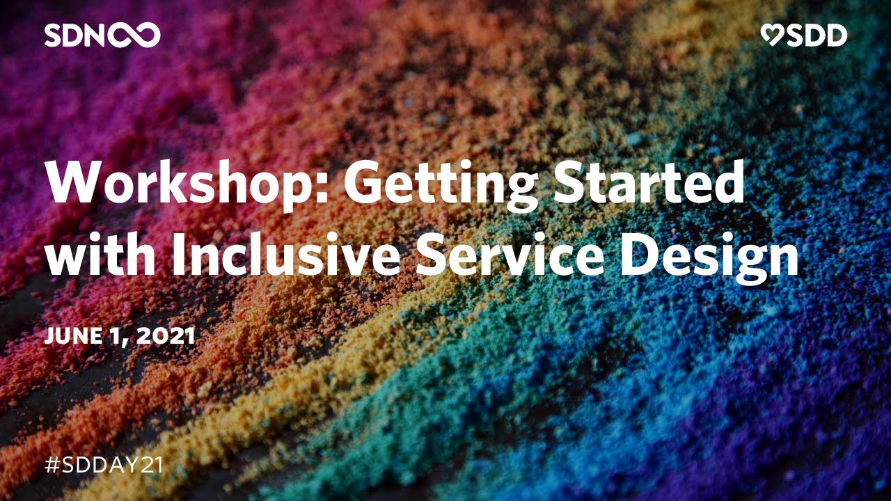 Service Design Day Workshop: Starting with Inclusive Design - YouTube