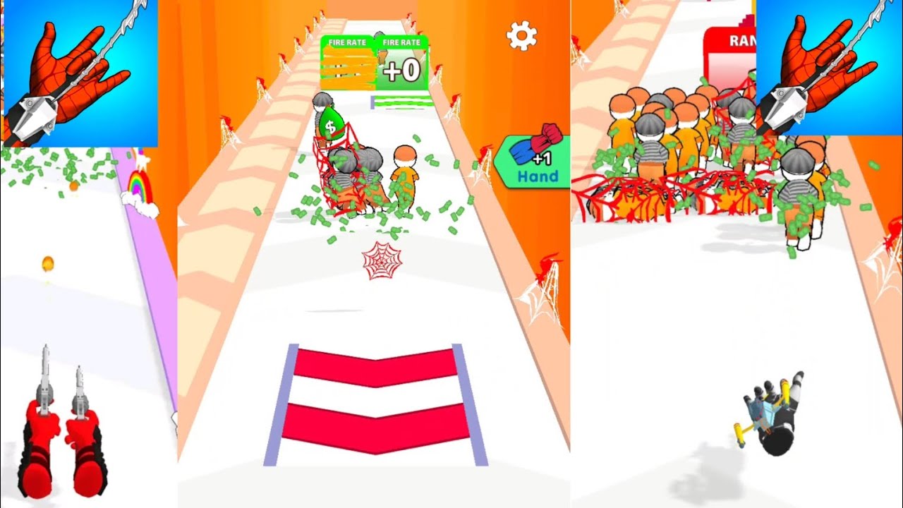 MAX LEVEL Superhero Hand Run 😉😉🪂: All Level Gameplay Walkthrough ...