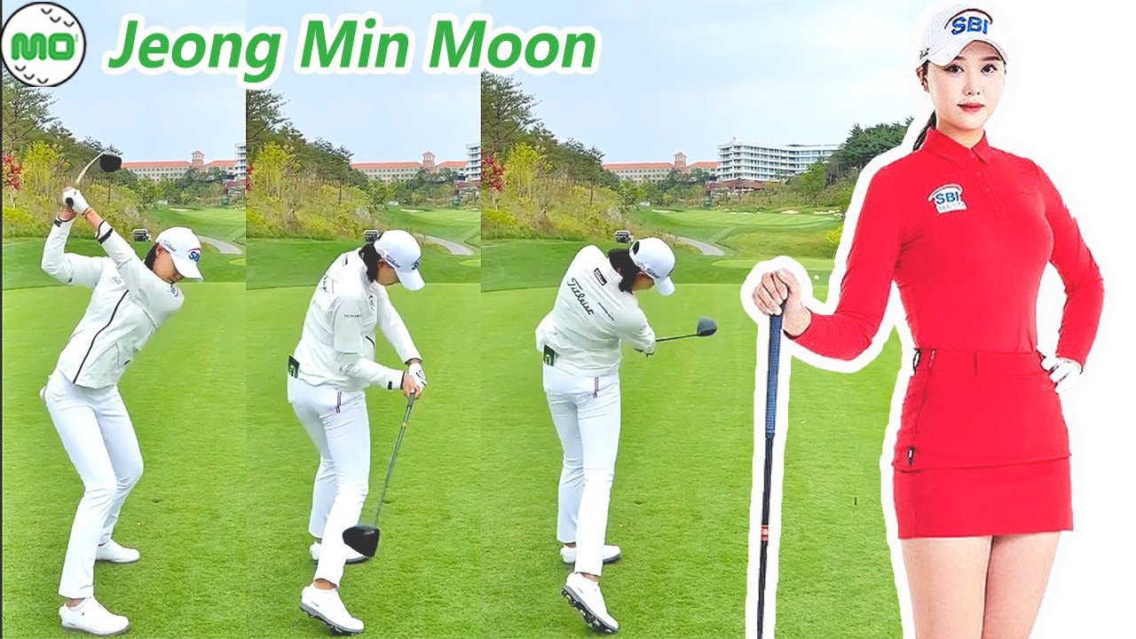 Jeong Min Moon ムン・ジョンミン 文淨玟 韓国の女子ゴルフ スローモーションスイング!!! - YouTube