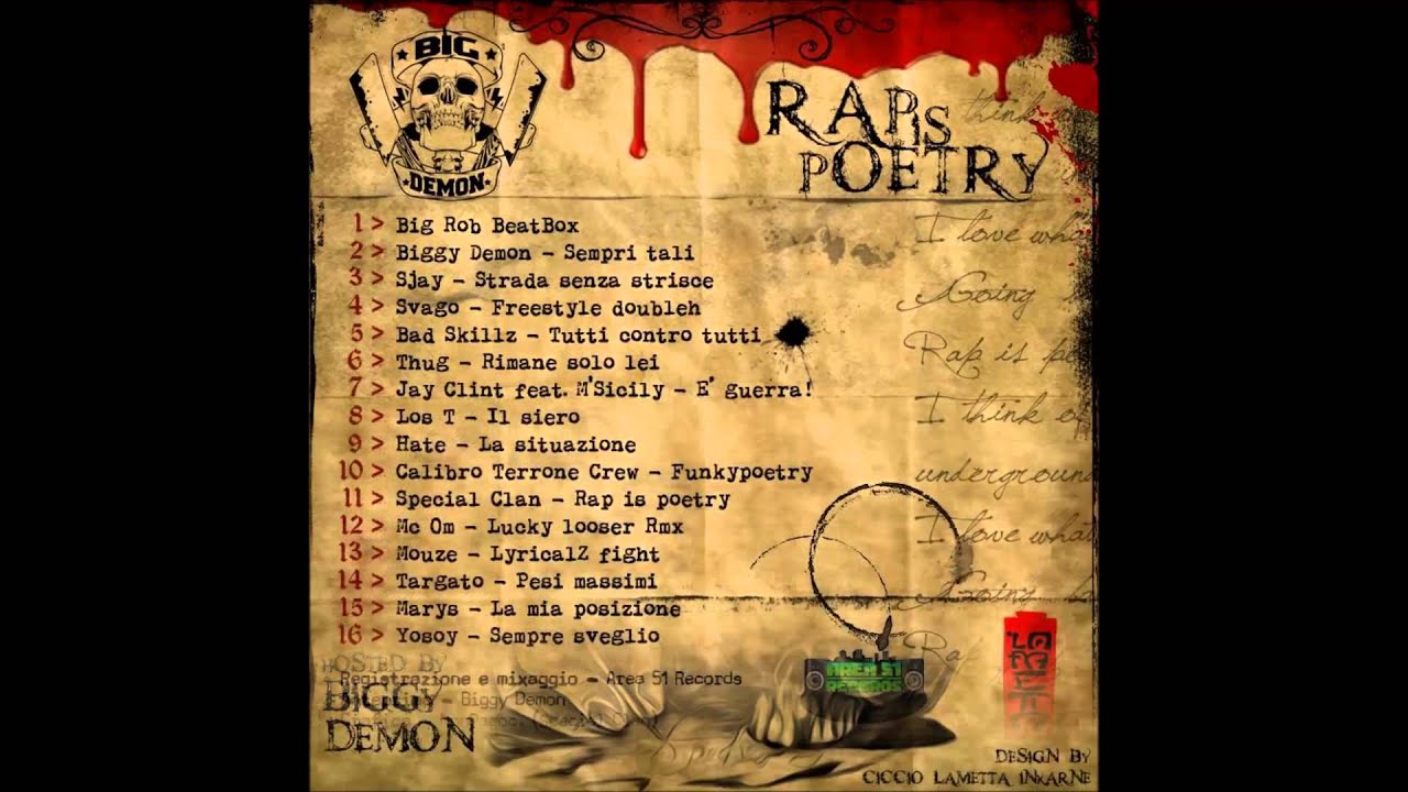 Rap is Poetry Mixtape Anteprima prod Big Demon - YouTube