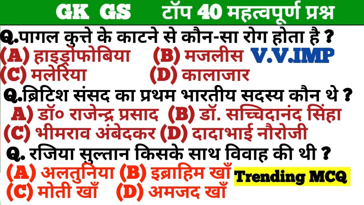 TOP 40 GK GS MCQ | GK GS | GK GS CLASS | Lucent Gk | Lucent objective ...