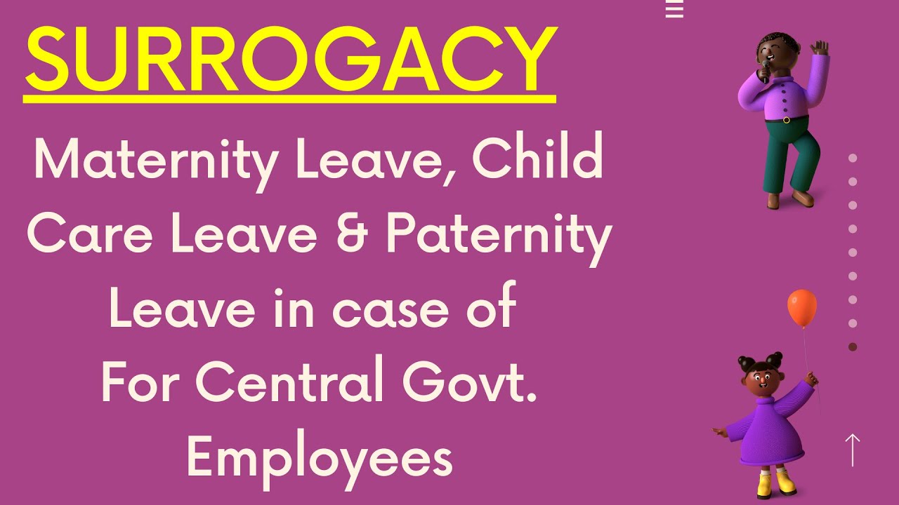 Maternity Leave, Child Care Leave & Paternity Leave in case of ...