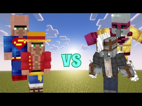 Sunman and Stonecutterman VS Superman villager and Luffy Villager ...