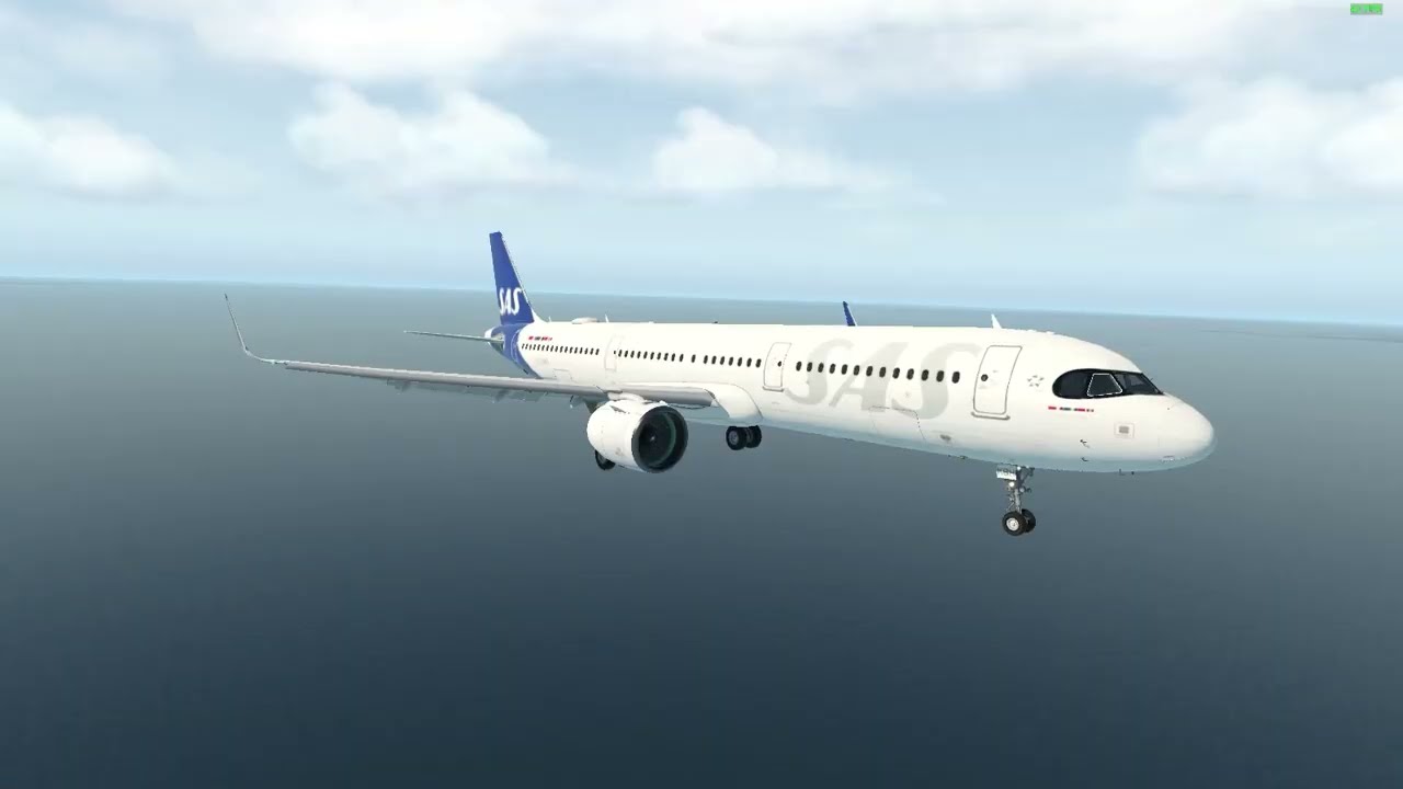 Landing Copenhagen (EKCH) A321neo SAS (XP11) - YouTube
