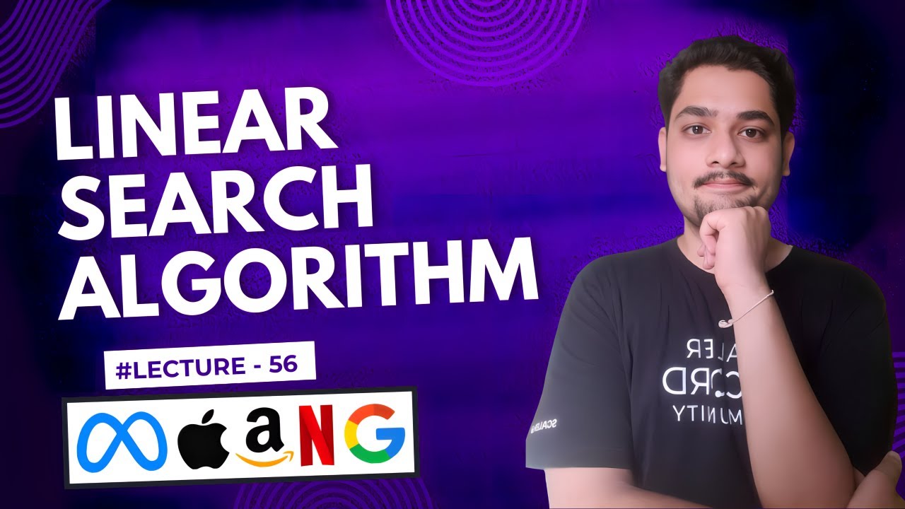 Linear Search Algorithm In Java Lecture 56 Youtube