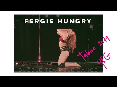 bubble tea pole dance | fergie hungry pole dance | YEG taboo expo 2019 - YouTube