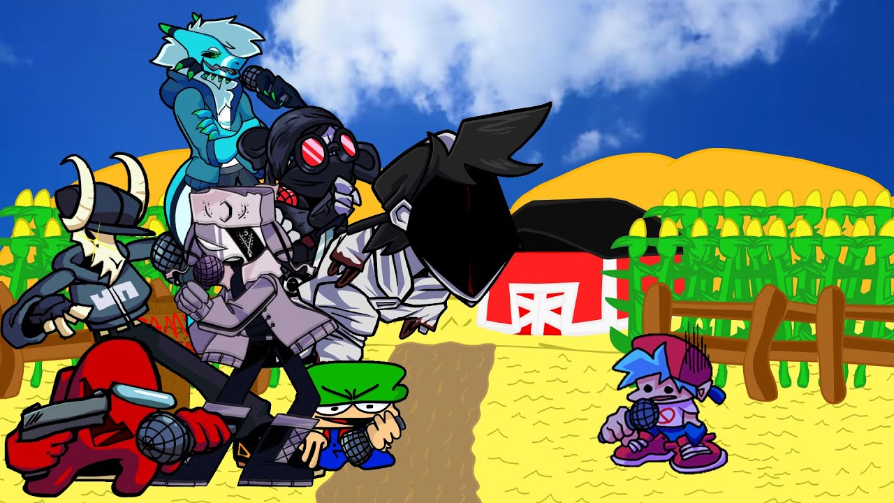 FNF - Corn Theft but every turn another character sings it (Corn Theft ...