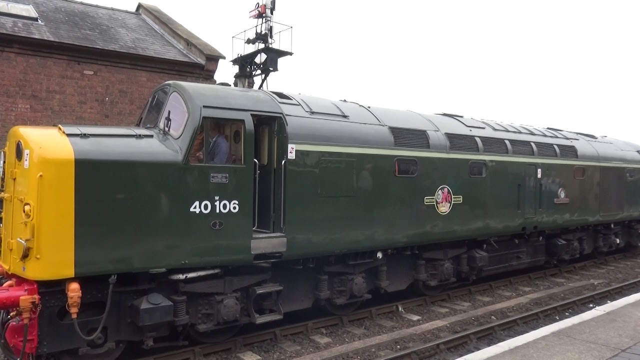 Class 40106 warm start up - YouTube