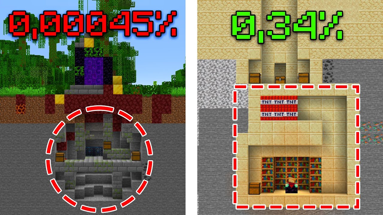 Rarest SECRET ROOMS In Minecraft - YouTube