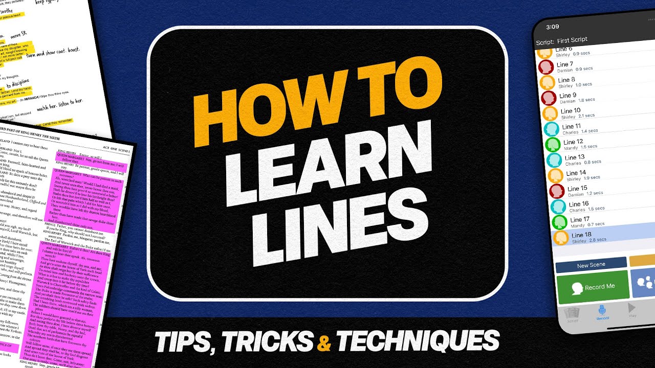 How To LEARN LINES YouTube How To LEARN LINES YouTube