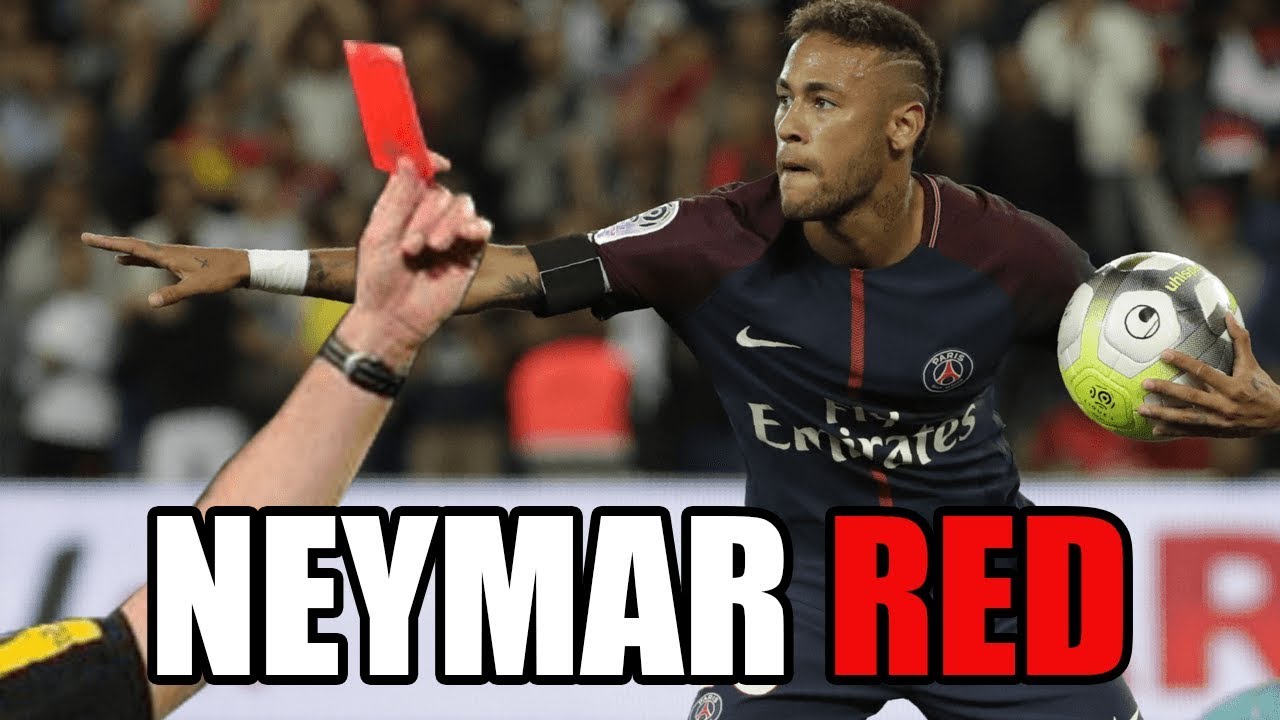 Neymar Red Card PSG Funny - YouTube