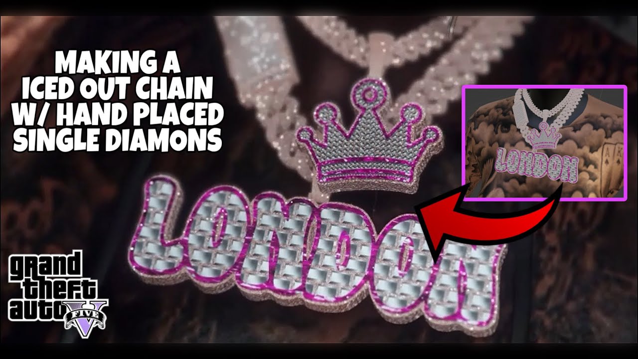Making A Iced Out Chain Set With Hand Placed Diamonds In GTA 5 RP ...