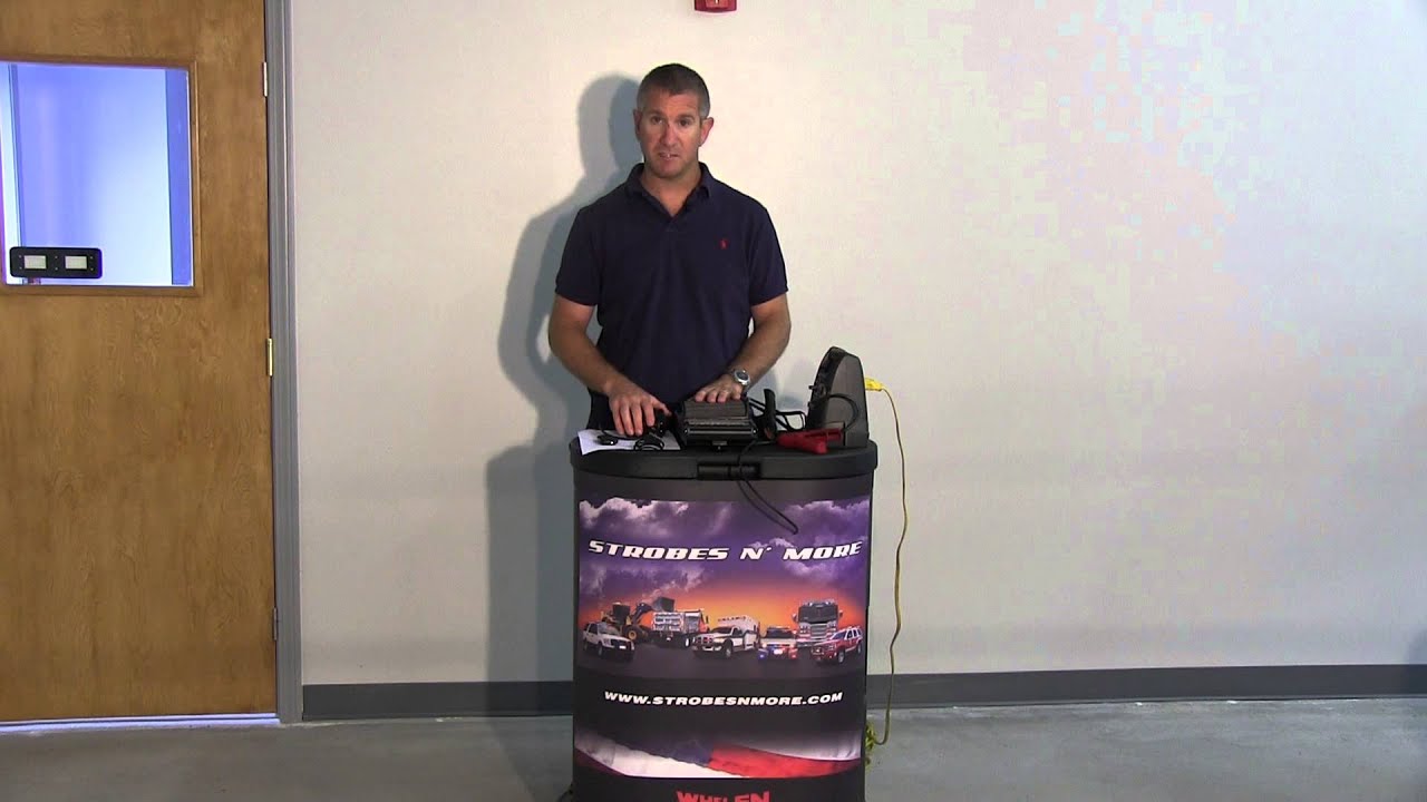 Strobes N' More E-Series Pedestal Mount Floodlight - YouTube