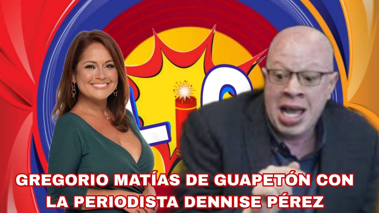El Senador Gregorio Matías de guapetón con la periodista Dennise Pérez ...