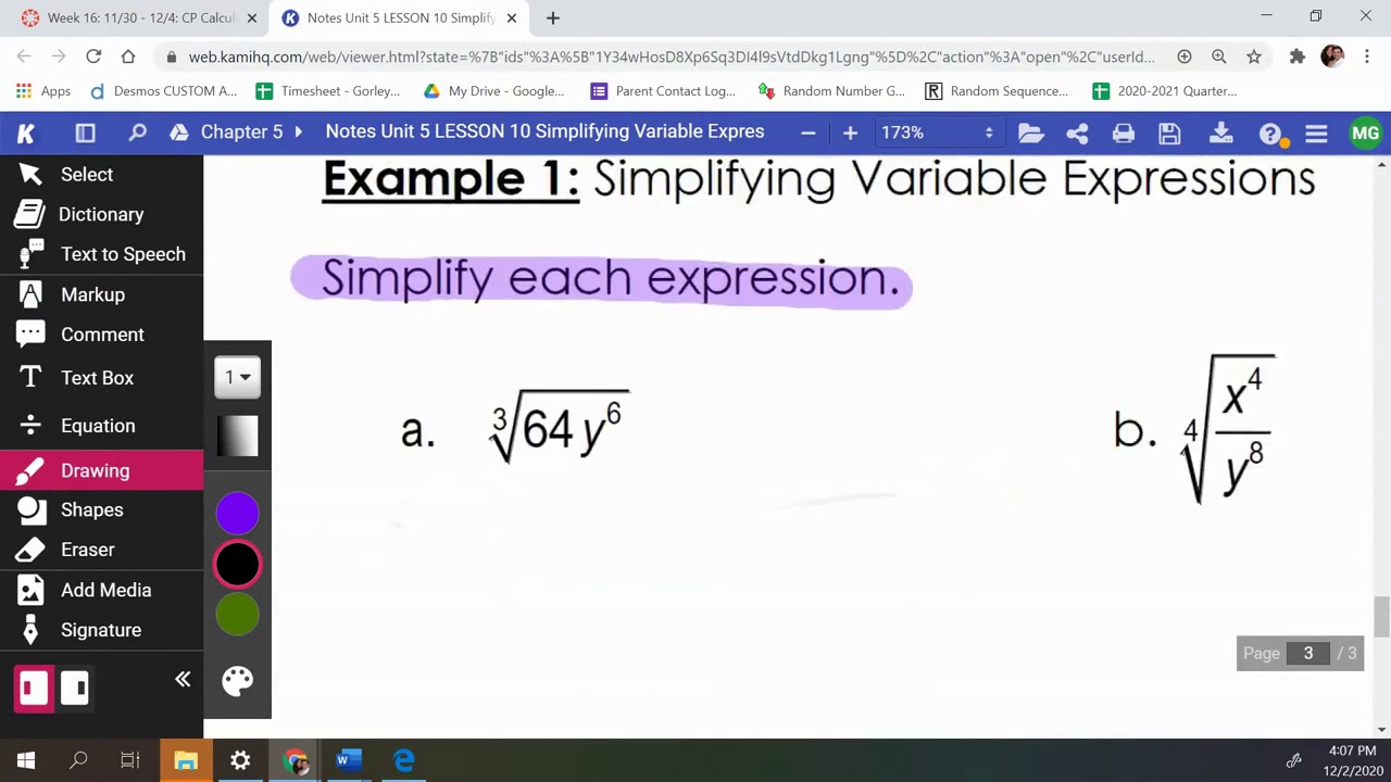 Unit 5 Lesson 10 Enrichment Algebra 2 - YouTube