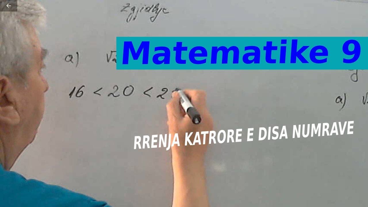 Matematike 9/ Rrenja katrore e disa numrave - YouTube