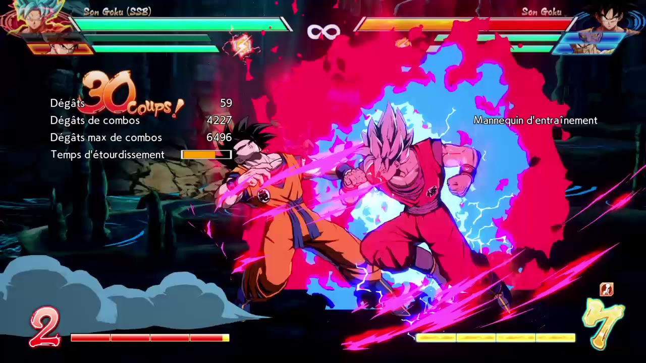 Dragon Ball FighterZ - Goku Blue Level 5 Combo - YouTube