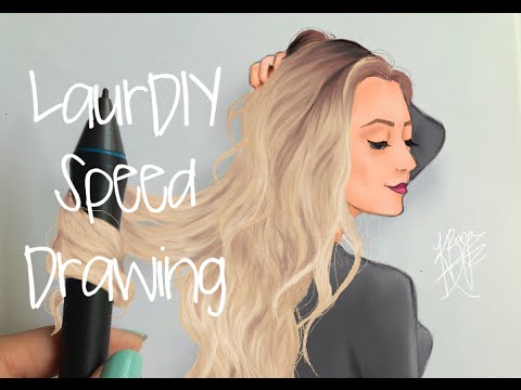 Speed Drawing: LaurDIY | PastelShark - YouTube