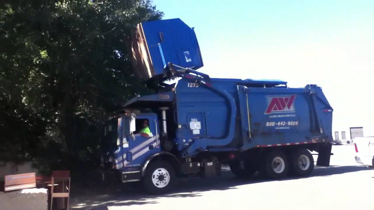 Allied waste truck 1275 - YouTube