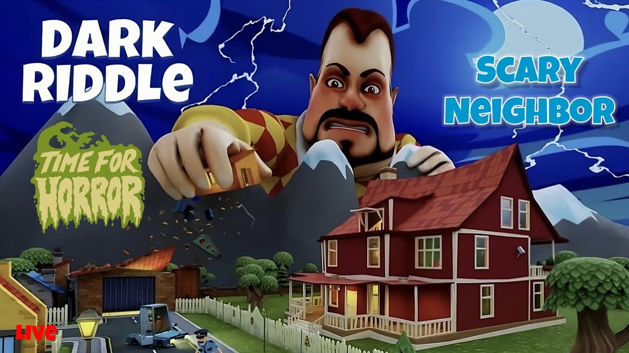 Dark Riddle: Neighbor's Mystery|Horror game🎃|Full walkthrough ...