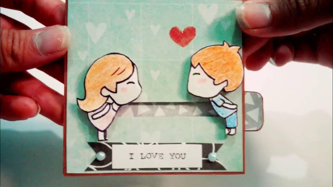 Diy mini slider card - YouTube